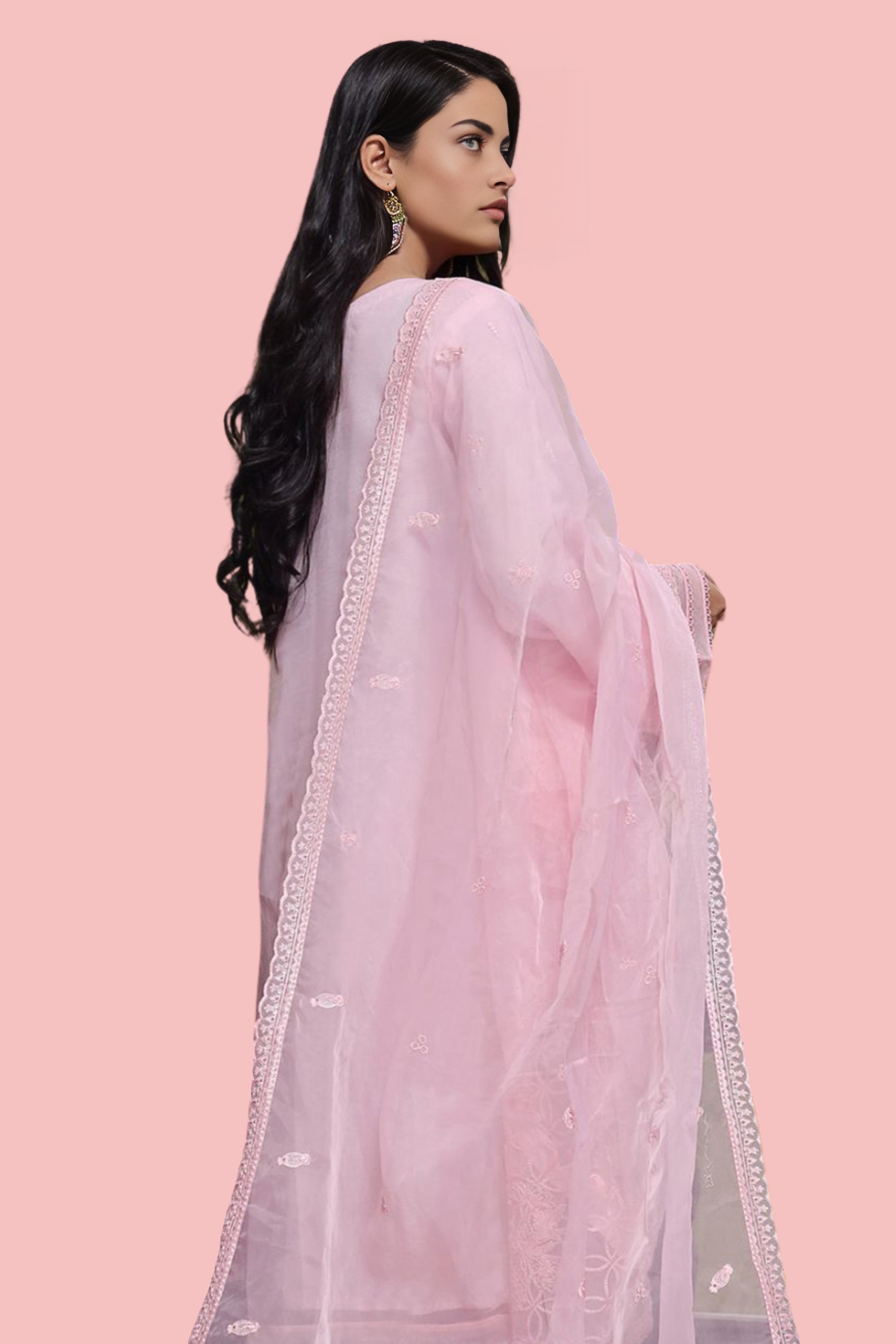 Pink-Organza-3Piece-AY03 BIN 153 R28 – Bonanza Satrangi