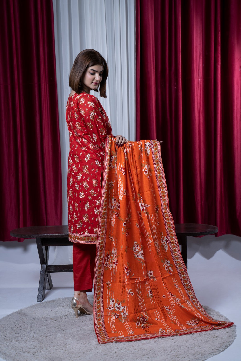 Lawn & Cotton Fabric – Bonanza Satrangi