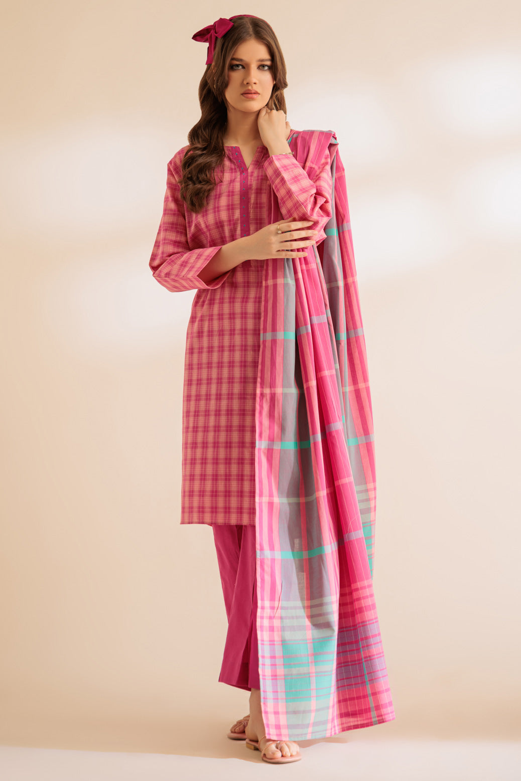 PINK-YARN DYED-3 PIECE (SS2243P103)BIN 48 R3 – Bonanza Satrangi